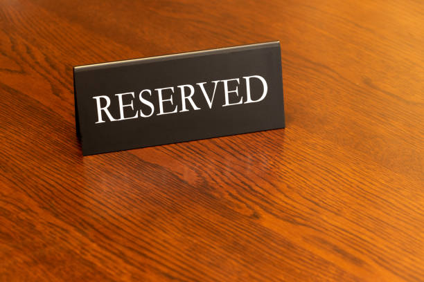 Free Stock Photo of Close up of a Reserved sign on the table | Download ...