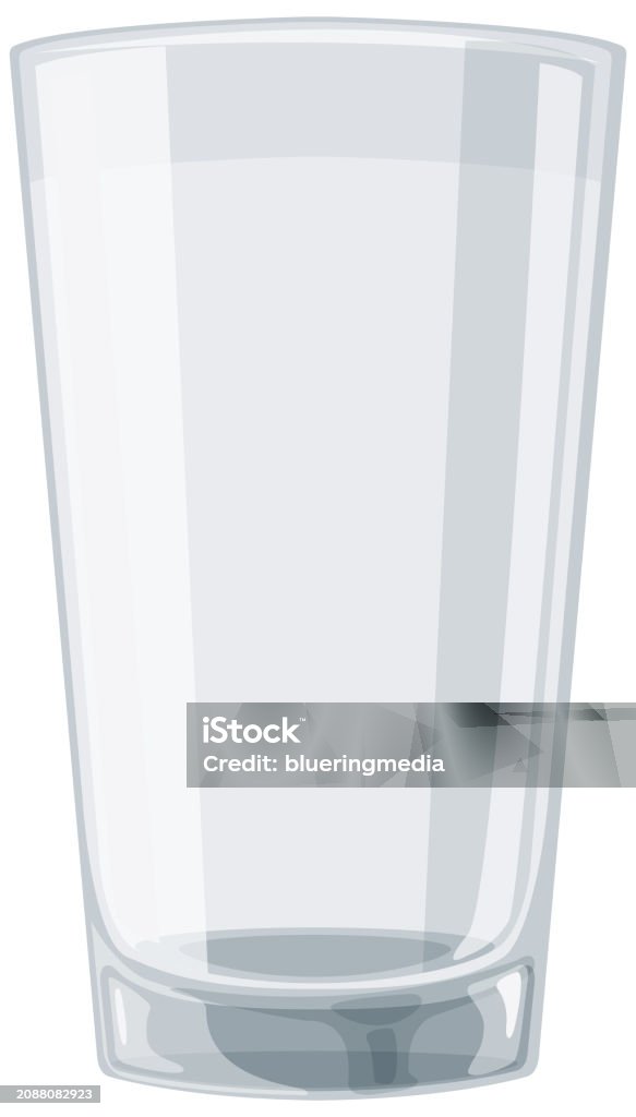 Vector Illustration Of A Clear Empty Glass Stock Illustration Download Image Now Clip Art