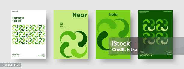 Template Banner Geometris Desain Brosur Abstrak Tata Letak Sampul Buku