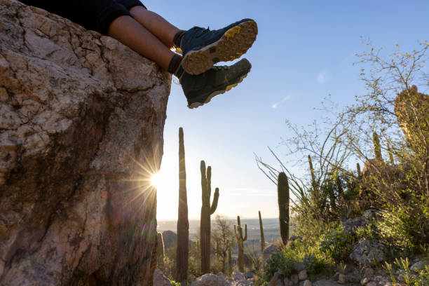 Free Stock Photo of Person relaxing with feet up on rocks | Download ...
