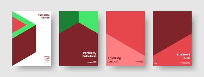 Template Laporan Terisolasi Desain Poster Modern Tata Letak Latar
