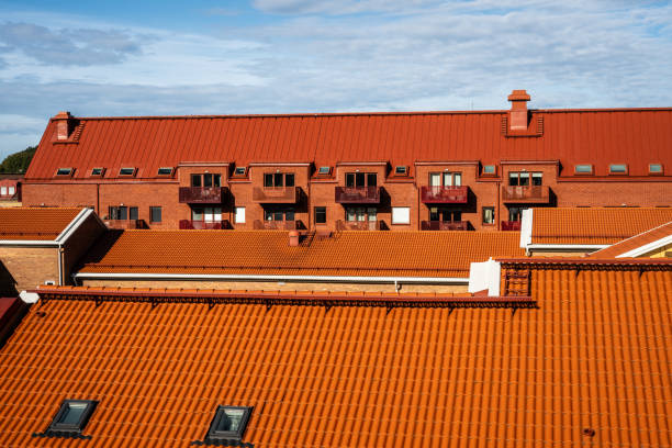 Free Stock Photo of Red Roof Building by Waterfront | Download Free ...
