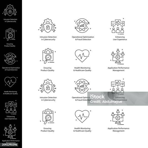 Ai Powered Anomaly Detection Vector Icons Safeguarding Your Systems ... Ai Powered Anomaly Detection Vector Icons Safeguarding Your Systems ...