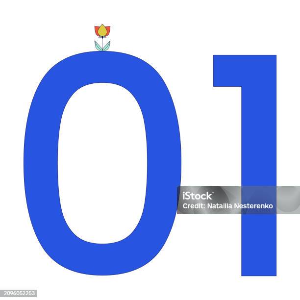 Binary Code 2d Linear Cartoon Object Stock Illustration Download