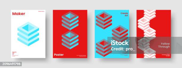 Desain Sampul Buku Terisolasi Tata Letak Poster Modern Template Flyer