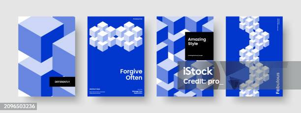 Desain Banner Modern Template Laporan Kreatif Tata Letak Brosur