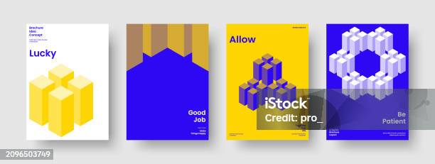 Tata Letak Flyer Modern Template Poster Kreatif Desain Brosur Geometris