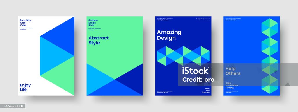 Template Latar Belakang Abstrak Desain Brosur Terisolasi Tata Letak
