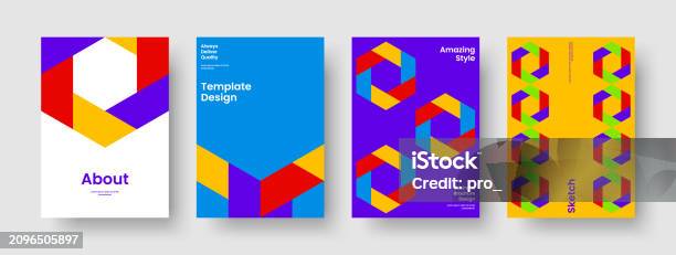 Template Banner Modern Tata Letak Presentasi Bisnis Abstrak Desain