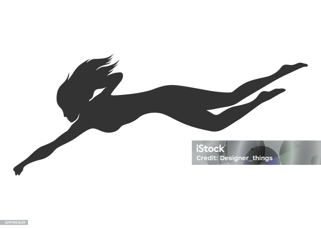 Woman Superhero Silhouette Business Woman Revealed As Super Hero Female