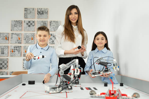 Free Stock Photo of Girls experimenting with robotics - big sister ...