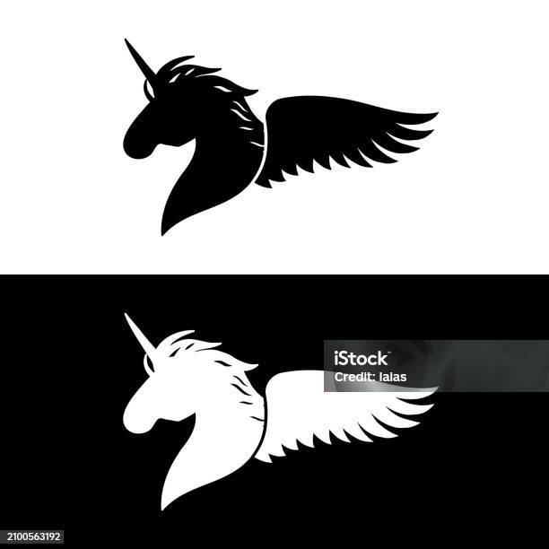 Kepala Unicorn Dengan Konsep Grafis Desain Logo Sayap Ilustrasi Vektor ... Kepala Unicorn Dengan Konsep Grafis Desain Logo Sayap Ilustrasi Vektor ...