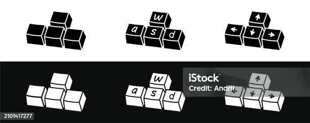 Computer Gamer Keyboard Wasd Keys Vector Illustration Wasd Keys Game ... Computer Gamer Keyboard Wasd Keys Vector Illustration Wasd Keys Game ...