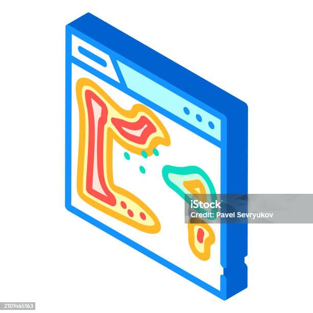 Heatmap Ux Ui Design Isometric Icon Vector Illustration Stock
