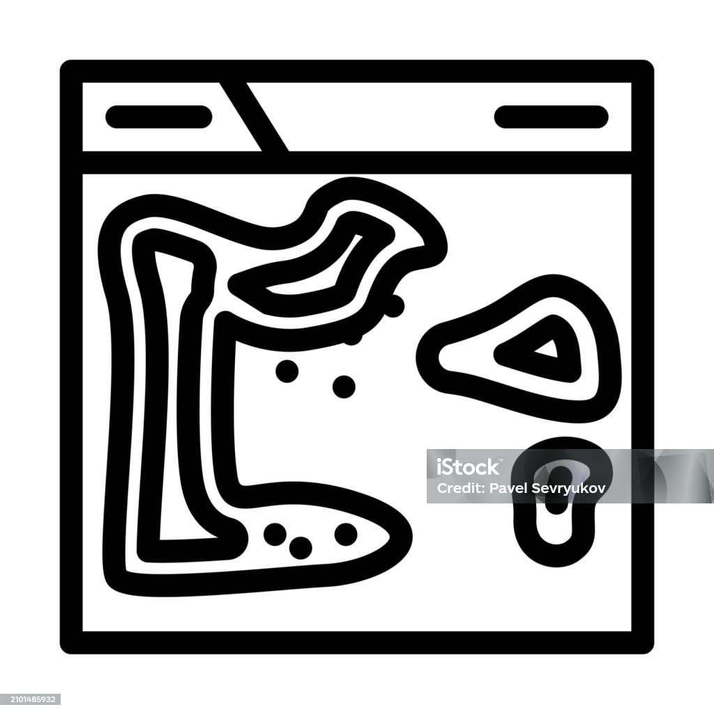 Ilustración De Heatmap Ux Ui Design Line Icon Vector Illustration Y Más