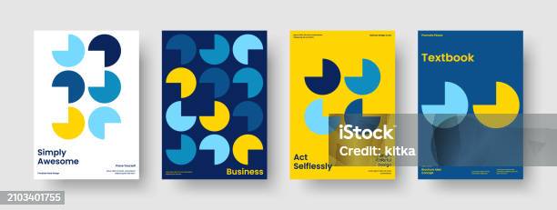 Desain Poster Abstrak Template Sampul Buku Modern Tata Letak Flyer