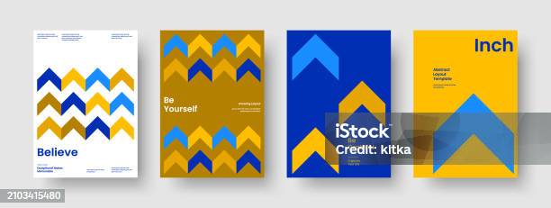 Desain Sampul Buku Kreatif Template Poster Terisolasi Tata Letak Flyer