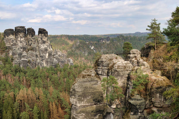 Free Stock Photo of Majestic Rock Formation With Trees | Download Free ...