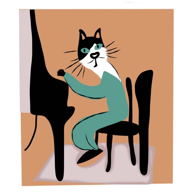 750 Piano Cat Stock Illustrations Royalty Free Vector Graphics And Clip