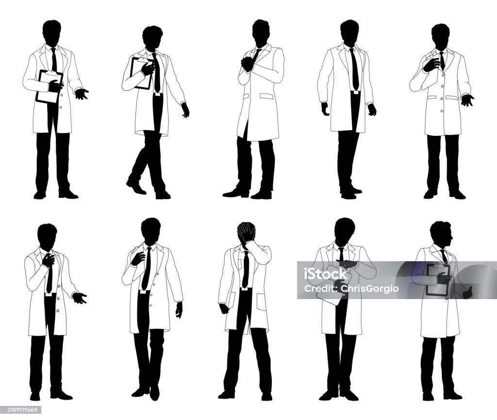 Scientists Professors Engineers Silhouettes Set Stock Illustration ... Scientists Professors Engineers Silhouettes Set Stock Illustration ...