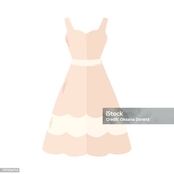Gaun Pengantin Ikon Clipart Avatar Logotype Terisolasi Vektor Ilustrasi