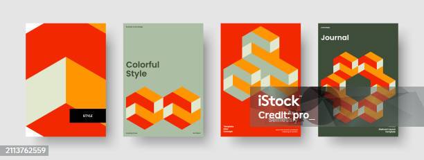 Template Flyer Modern Tata Letak Brosur Kreatif Desain Poster Abstrak