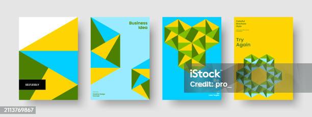 Template Presentasi Bisnis Modern Tata Letak Sampul Buku Abstrak Desain