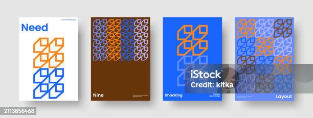 Tata Letak Laporan Kreatif Desain Brosur Geometris Template Latar