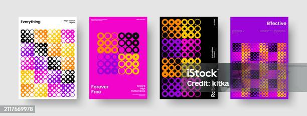 Desain Laporan Abstrak Template Brosur Geometris Tata Letak Banner