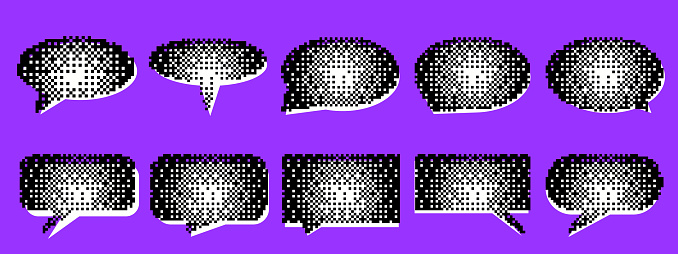 Pixel Speech Bubble Set Pixel Art Element For Dialog Box Computer 8 Bit ... Pixel Speech Bubble Set Pixel Art Element For Dialog Box Computer 8 Bit ...