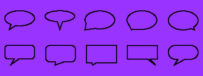 Pixel Speech Bubble Set Pixel Art Element For Dialog Box Computer 8 Bit ... Pixel Speech Bubble Set Pixel Art Element For Dialog Box Computer 8 Bit ...