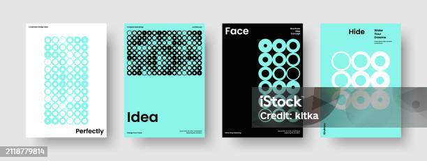 Template Laporan Modern Desain Brosur Abstrak Tata Letak Presentasi