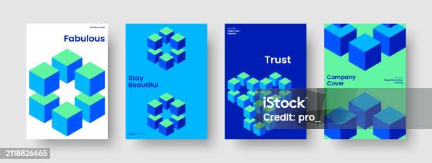Tata Letak Poster Abstrak Template Laporan Geometris Desain Banner