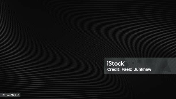 Abstract Black Pattern Line Curve Background Design Vector Illustration