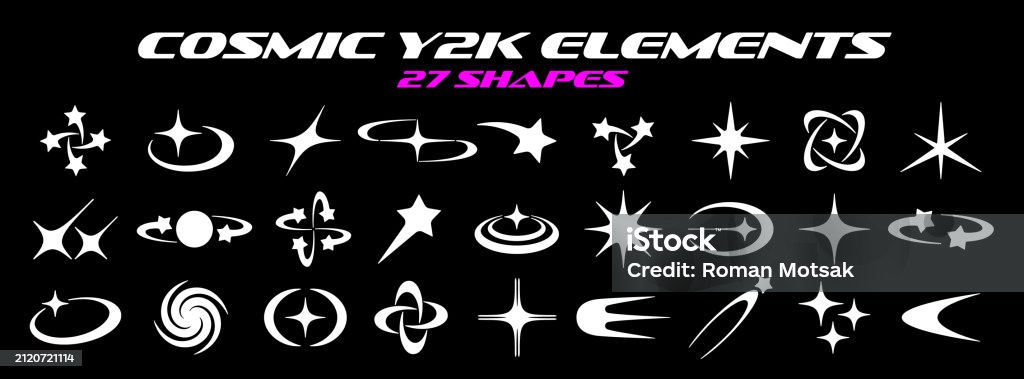 Y2k Cosmic Vector Set With Stars And Planets Stock Illustration ... Y2k Cosmic Vector Set With Stars And Planets Stock Illustration ...