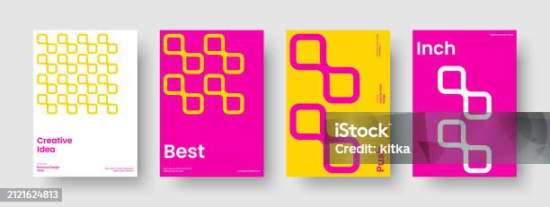 Tata Letak Brosur Terisolasi Template Flyer Abstrak Desain Laporan