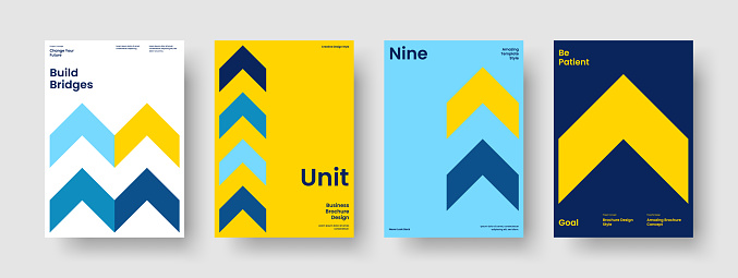 Template Poster Geometris Desain Latar Belakang Modern Tata Letak