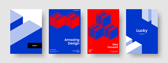 Tata Letak Poster Abstrak Template Laporan Geometris Desain Banner