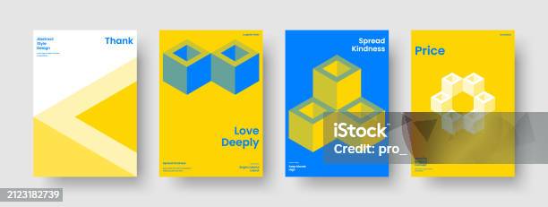 Tata Letak Presentasi Bisnis Modern Template Brosur Abstrak Desain