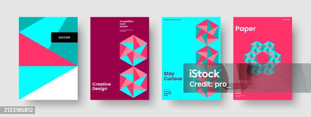 Desain Presentasi Bisnis Modern Template Banner Abstrak Tata Letak
