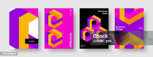 Tata Letak Poster Terisolasi Desain Banner Abstrak Template Brosur
