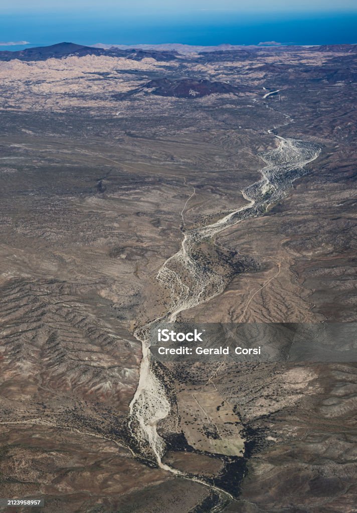 Geologic Features Of Baja California Norte From An Airplane Showing ... Geologic Features Of Baja California Norte From An Airplane Showing ...
