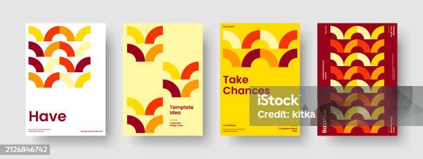 Desain Poster Terisolasi Template Banner Abstrak Tata Letak Sampul Buku