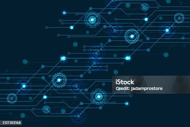 Koneksi Jaringan Struktur Data Latar Belakang Teknologi Futuristik