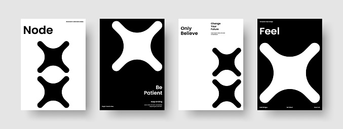 Desain Sampul Buku Geometris Template Brosur Terisolasi Tata Letak