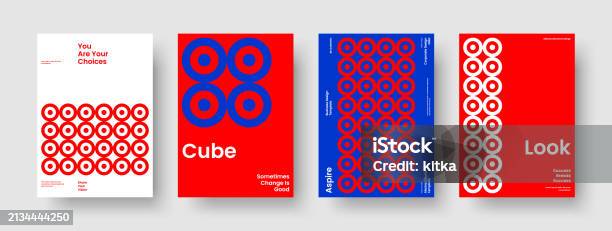 Tata Letak Flyer Kreatif Desain Banner Geometris Template Sampul Buku