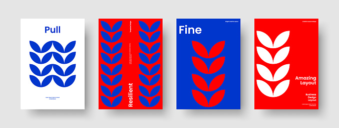 Template Sampul Buku Terisolasi Desain Poster Abstrak Tata Letak