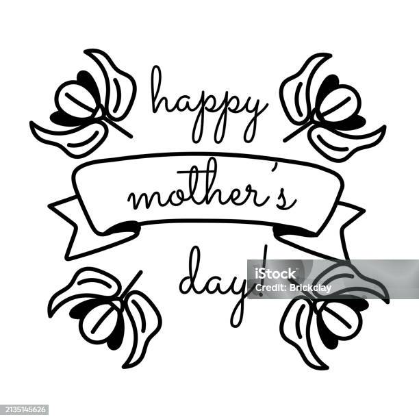 Mothers Day Greeting Stock Illustration Download Image Now Flower