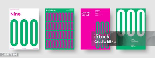 Tata Letak Poster Modern Template Laporan Kreatif Desain Sampul Buku
