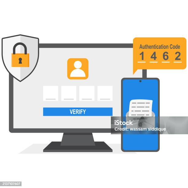 Authentication Code Illustration For Site Verification Pin Code Security Code Message